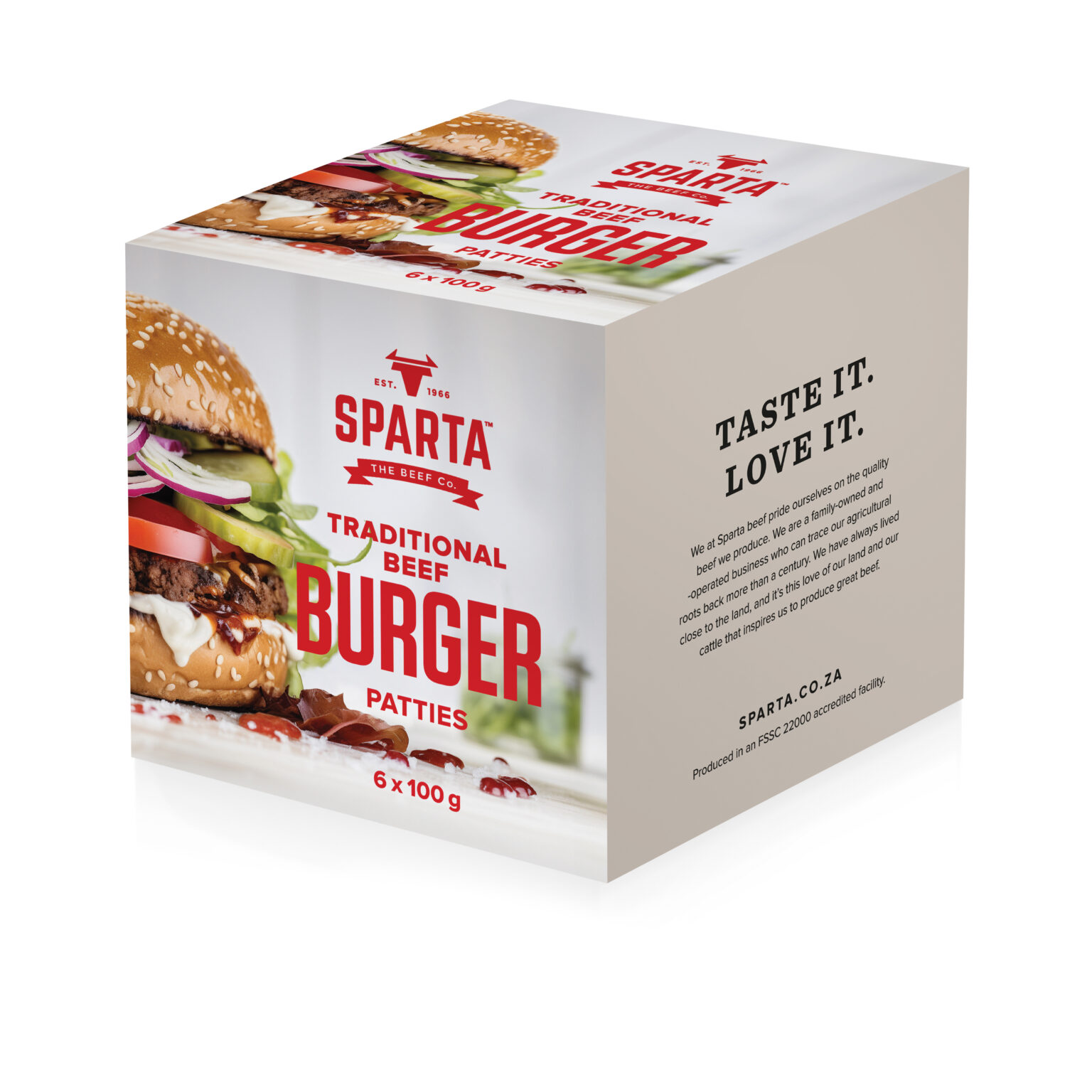 Sparta Traditional Beef Burger 100g RP - Sparta